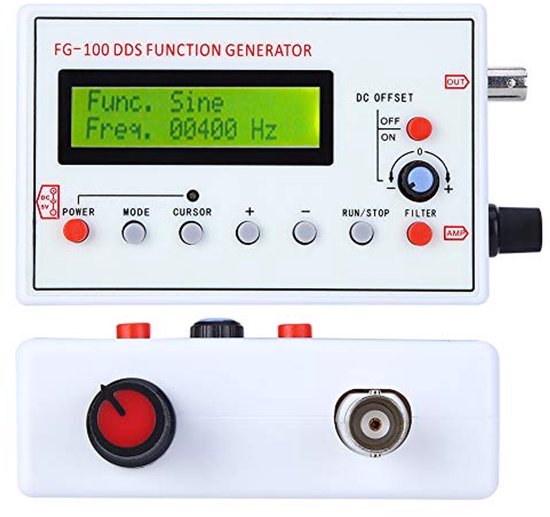 DDS Function Signal Generator, FG-100 DDS Function Generator Sine Wave 1Hz~500KHz... | bol