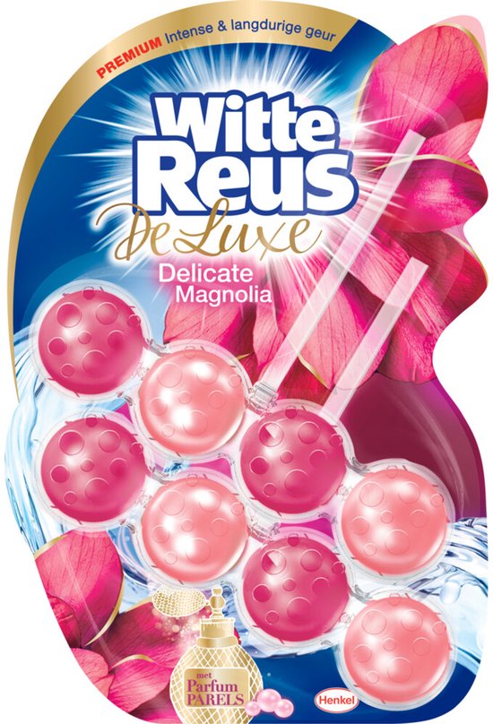 10 x Witte Reus Toiletblok DeLuxe Delicate Magnolia 2 stuks per ...