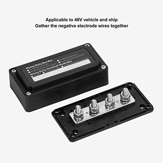 Power Distribution Block M8 Screw Terminal Bus Bar Junction Block ...