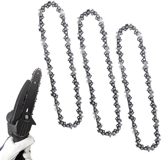 3pcs 8 Inch Mini Chainsaw Chain, Steel Chainsaw Chain Replace Chainsaw ...