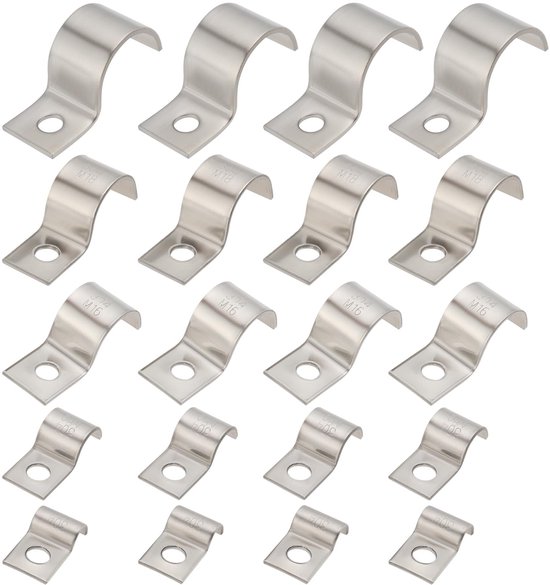 50pcs 304 Stainless Steel P Type Single Hole Clip for EMT Piping Pipe ...