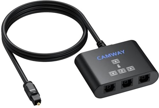 Toslink Splitter 1 in 3 Uit - Digitale Audio Optische Splitter voor ...