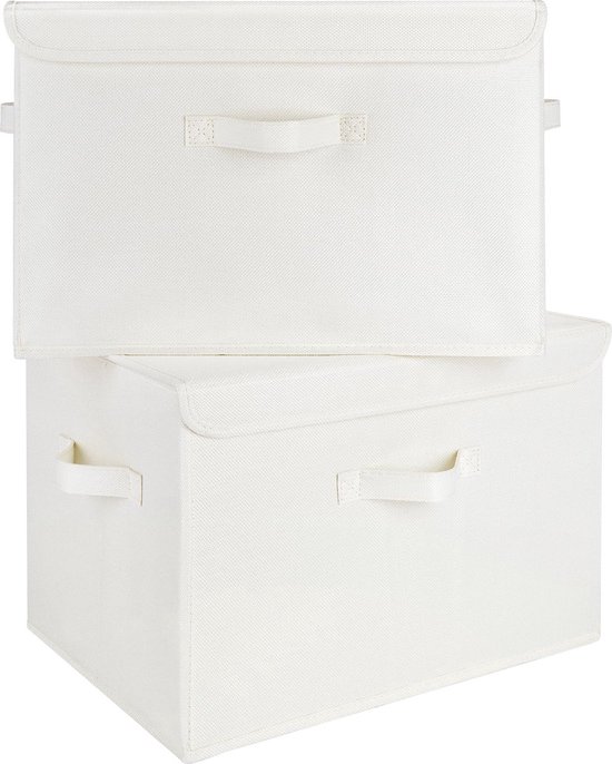 PolkaHome ® Ruime Opbergdozen Met Deksel Voor Kleding En Meer, Set Van ...