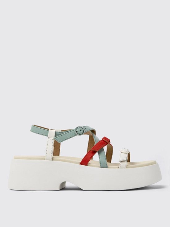 Twins Platform Sandal Leather Wo - Multicolor Heels | bol