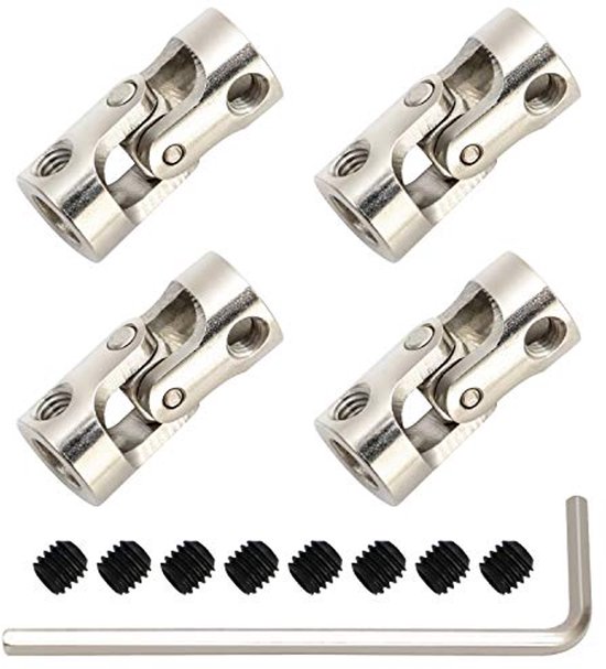 4-pack Universele 6 mm Metalen Askoppeling voor Modelauto's en RC ...