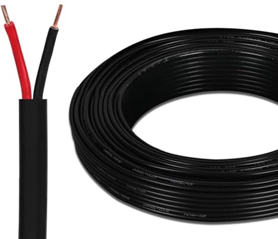 Platte Twin 2 Core Kabel 5M 12V 24V voor Elektrische Toepassingen | bol