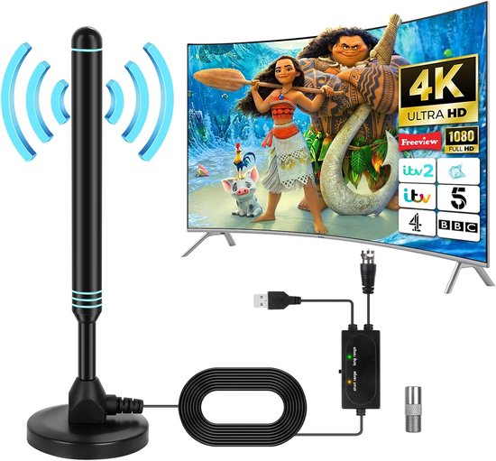 Internal TV Antenna - Portable DTMB TV Antenna - Powerful Amplified ...