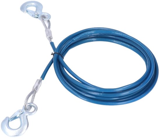 Steel Wire Tow Rope - 4mx10mm Car Tow Cable - Heavy Duty Tow Rope ...
