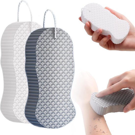 Magische exfoliërende badspons - 2025 Upgrade 3D Superzachte ...