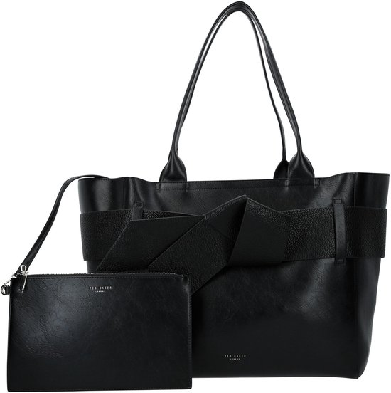 Ted Baker shopper schoudertas Jimma Pu Tote Bag Jet - Black zwart | bol
