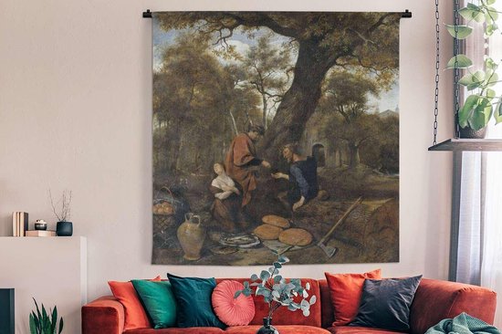 Wandkleed Jan Steen - Erysichthon verkoopt zijn dochter Mestra ...
