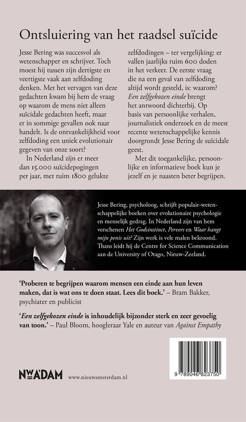 Een zelfgekozen einde (ebook), Jesse Bering | 9789046823767 | Boeken | bol