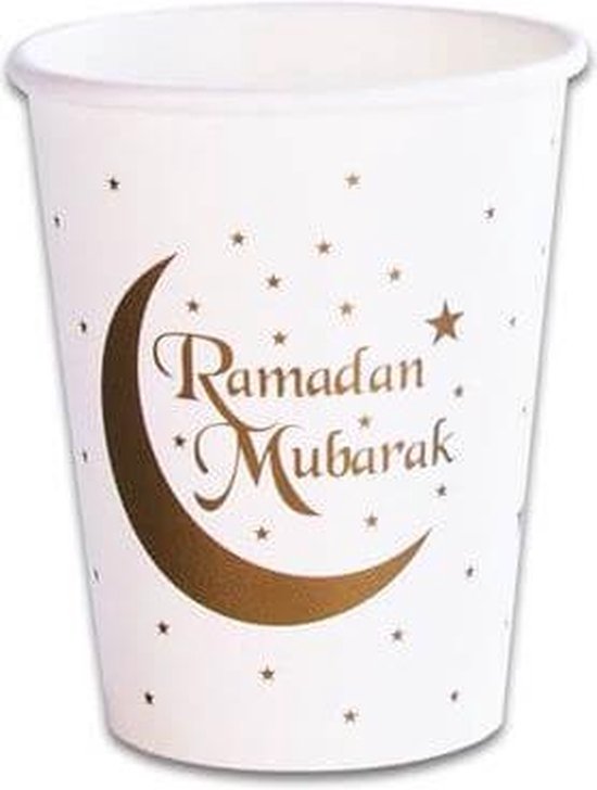 Beker Ramadan Mubarak | 8 stuks | bol