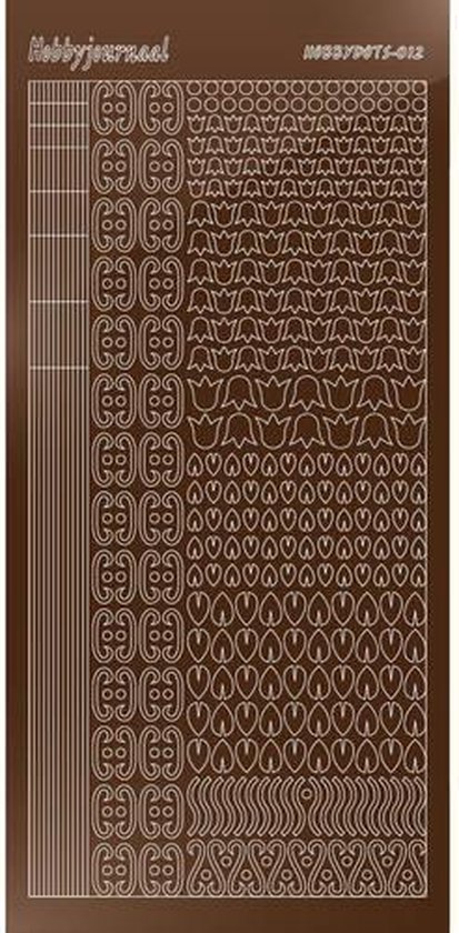Hobbydots sticker - Mirror Brown | bol.com