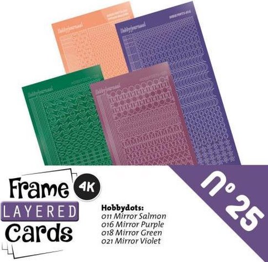Frame Layered Cards 25 - Stickerset | bol.com