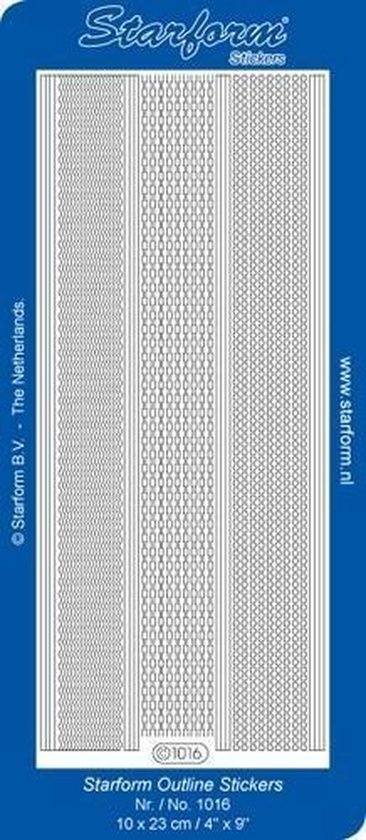 Starform Stickers Borders 14 (10 PC) - Gold - 1016.001 - 10X23CM | bol.com