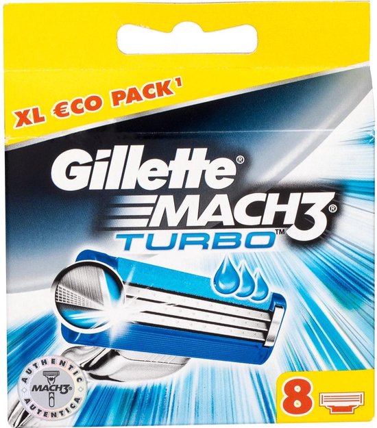 Gillette Mach 3 Turbo Dispensable Razors For Shaving 8 Ks | bol.com