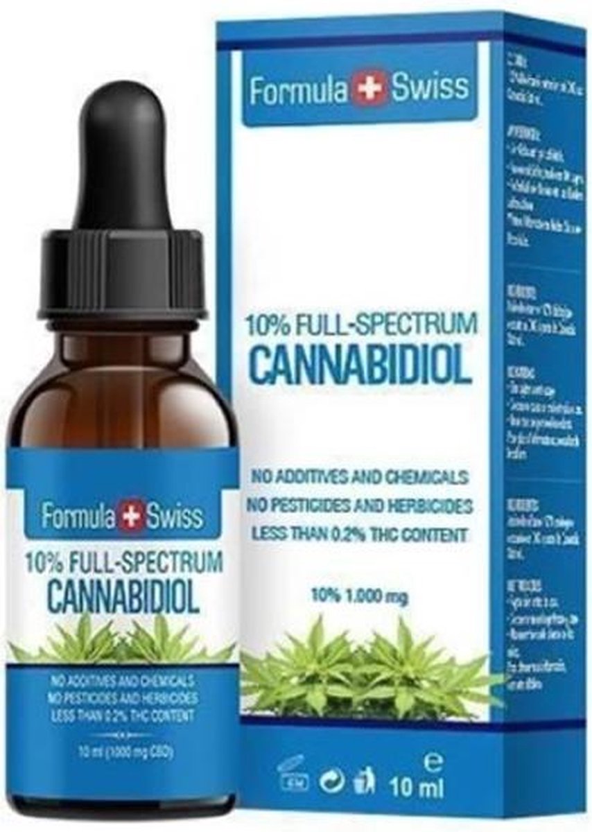 Formula Swiss Cannabidiol Drops 10% Cbd Hemp Seed Oil 1000mg