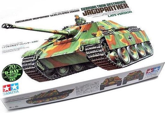 1:35 Tamiya 35203 German SdKfz.173 Jagdpanther Late Vers. w/1 Figure ...