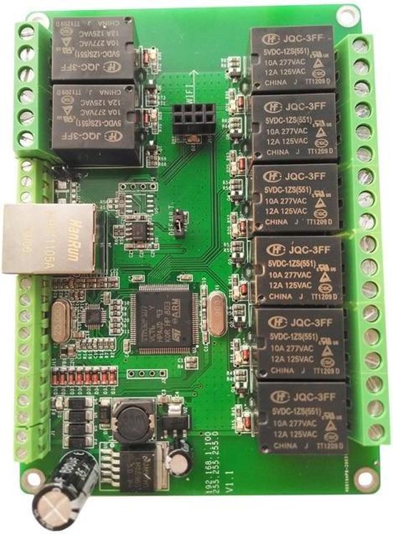 Ethernet relais netwerk wifi schakelaar modbus, mqtt tcp udp web http schema taak kan... | bol.com