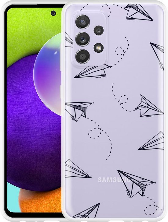 Samsung Galaxy A52 Hoesje Paper Planes - Designed by Cazy | bol.com