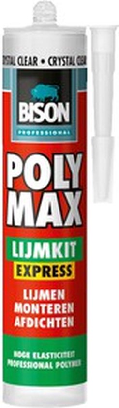 Bison Polymax expr montagekit crystal clear 290ml (Prijs per stuk) | bol