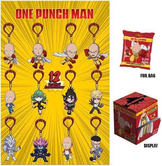 One Punch Man - Keychain Blind Bags Assortment x24 | bol.com