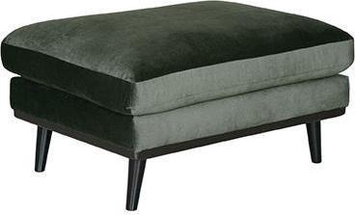 Nancy's Hocker Siena - Fluweel - Industrieel - Hockers - Army green ...