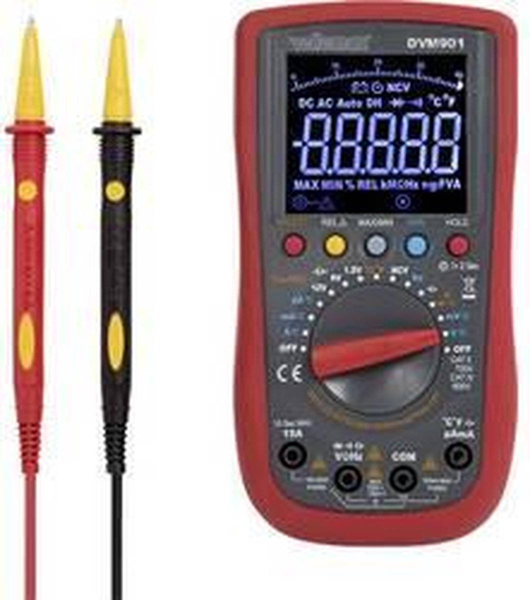 Velleman DVM901 Multimeter Digitaal CAT IV 600 V Weergave (counts ...