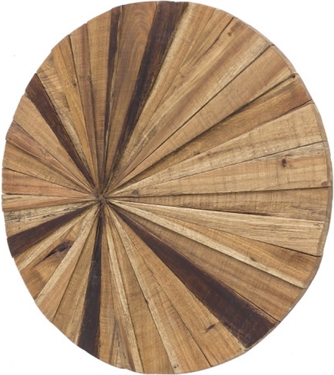 Houten wandpaneel rond 70 cm – Vintage Wandpaneel – Duurzaam Muur ...