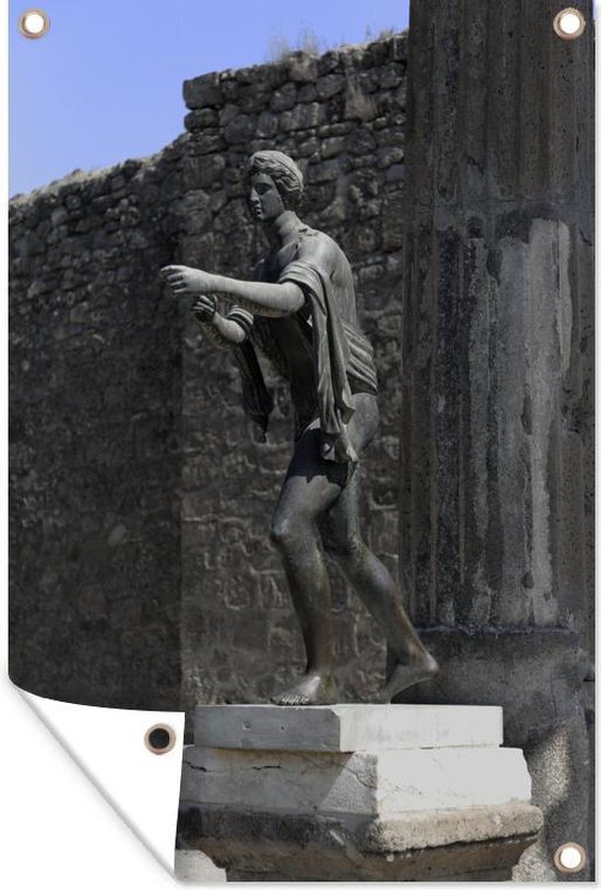 Tuinposter - Tuindoek - Tuinposters buiten - Het bronzen standbeeld in ...