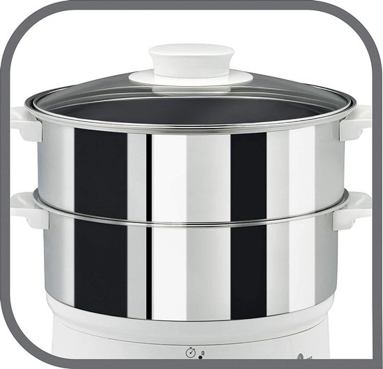 Tefal VC1451 Handige serie steamer (volume: 6 l, timer, 2 containers ...