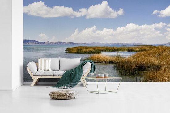 Behang - Fotobehang Peru - Riet - Meer - Breedte 395 cm x hoogte 220 cm ...
