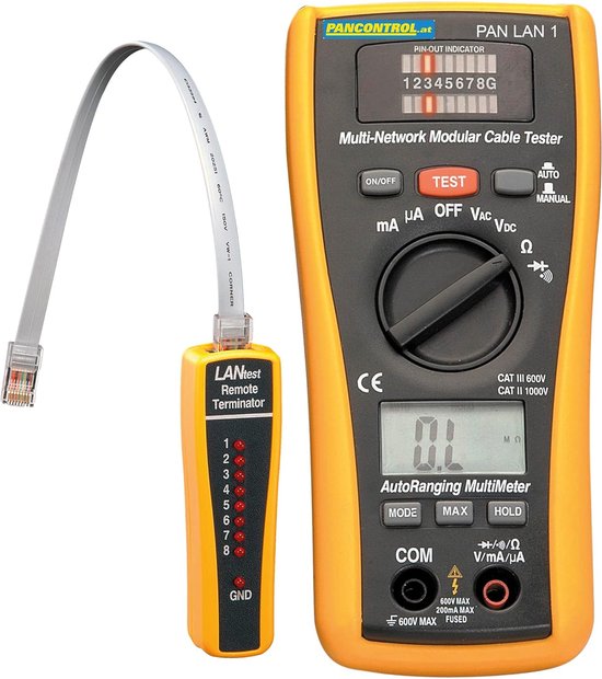 Elysium Netwerkkabel tester - UTP tester - Kabel tester - Netwerk ...