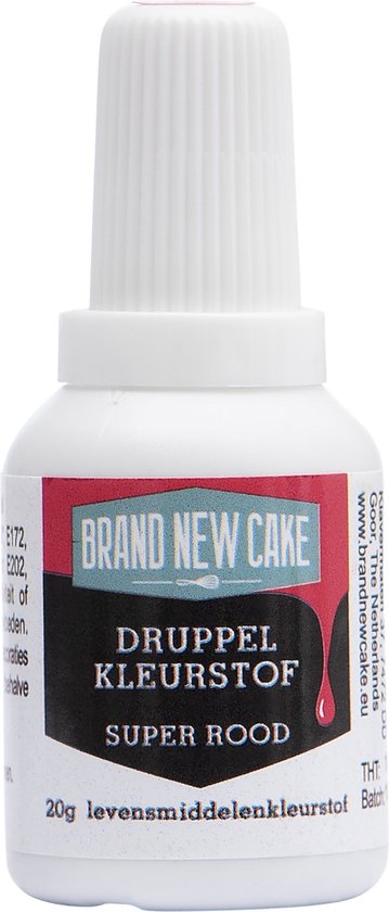 BrandNewCake® Druppel Kleurstof Super Rood 20gr - Eetbare ...