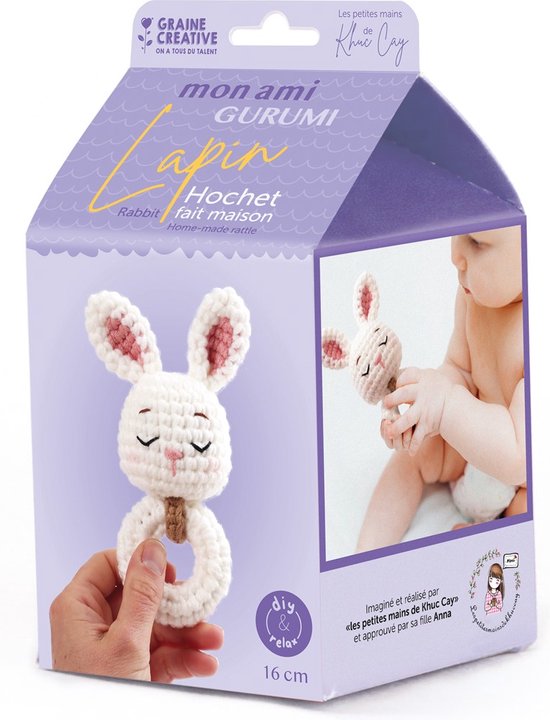 Graine Creative Amigurumi Kit Crochet Hochet Lapin | bol.com