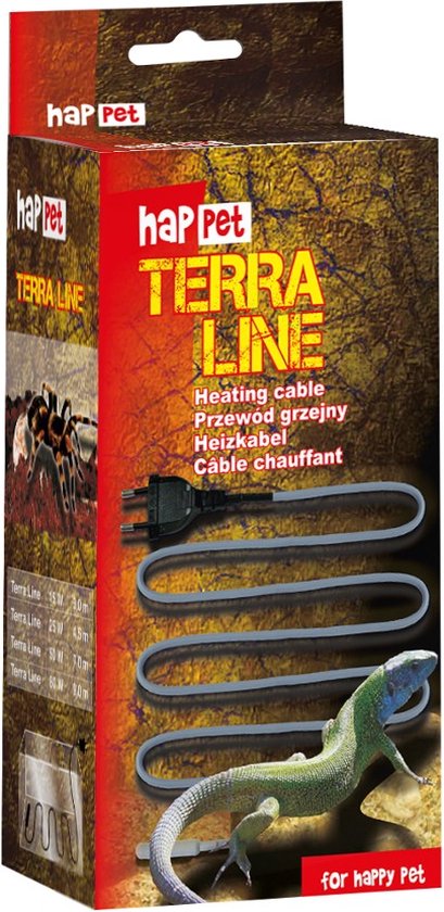 Happet G315 - Terrariumverlichting - Heating cable 15W 3.0m | bol.com