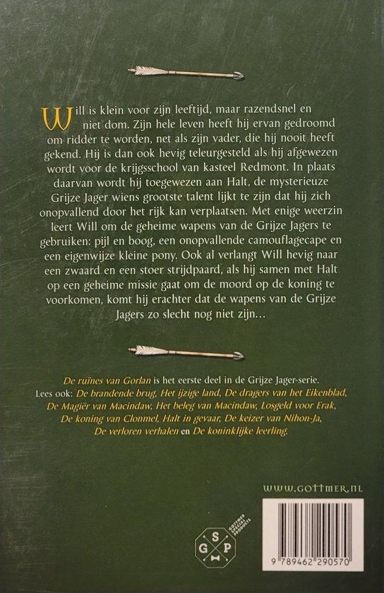 De grijze jager Boek 1 / De ruÃ¯nes van Gorlan | 9789462290570 | Boeken ...