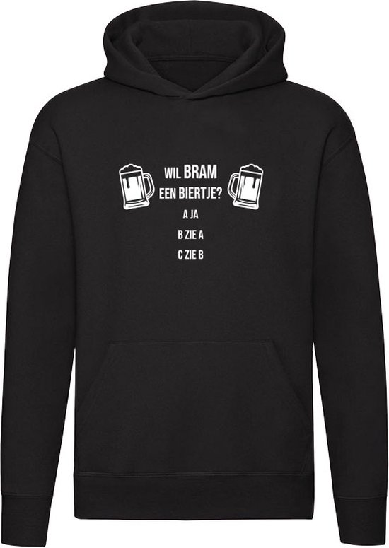 Wil Bram een biertje? Hoodie - drank - feest - alcohol - cafe - kroeg ...