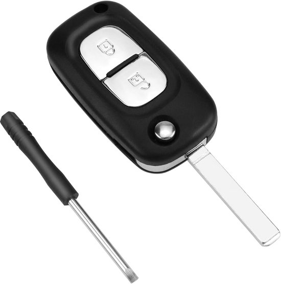 Autosleutel Behuizing 2 Knoppen Reserve Sleutel voor Renault Clio ...