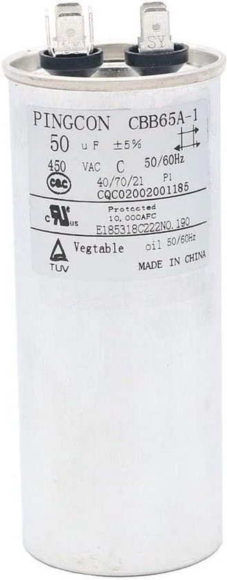 Condensator Motor Airco 50uF AC 450V voor Compressor en Ventilator | bol
