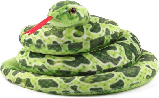 Grote Realistische Slang Knuffel 160 cm - Levensecht Pluche Dier ...