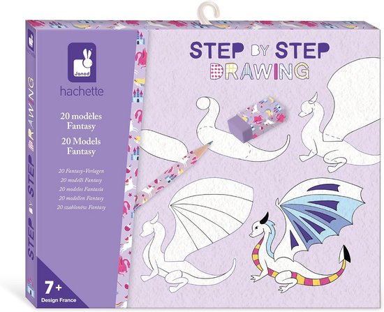 Stap voor stap tekenen set voor kinderen - 20 fantasie modellen - leren ...