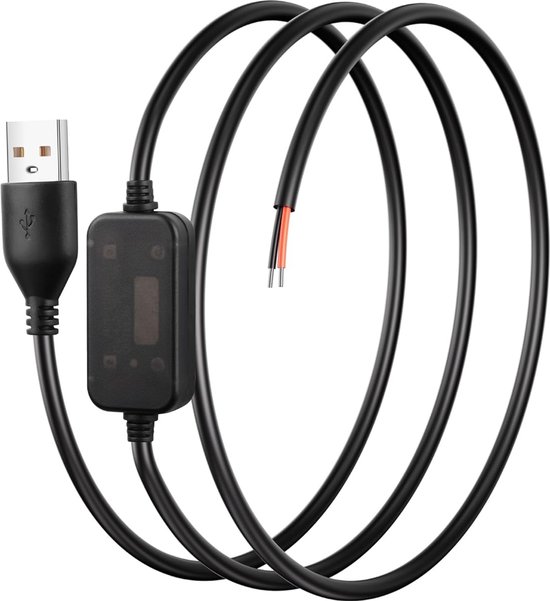 USB 5V naar 12V Spanningsbooster Kabel - DC Verhoger voor Camera ...