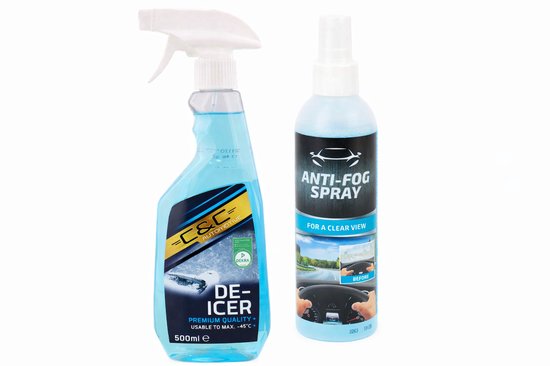 2-pack De-Icer en anti condens spray zonder anticondensdoek - Premium ...