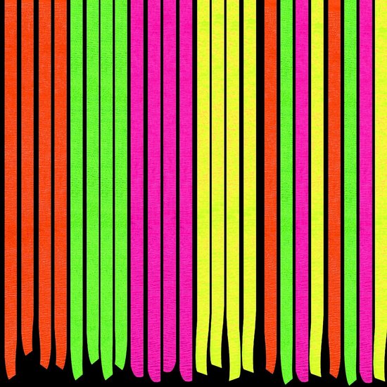Neon Crêpe Papier Streamers - 8 Rollen UV Reactief voor Feesten | bol