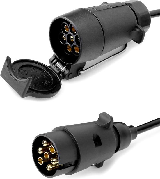 3m 7 Pin Trailer Lichtboard Verlengsnoer Opgerolde Man-vrouw Tow ...