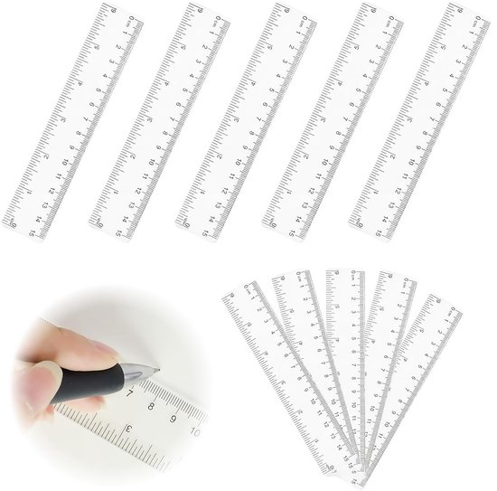 10 Stuks Linialen 15 cm – Flexibel Transparant Plastic – Ideaal voor ...