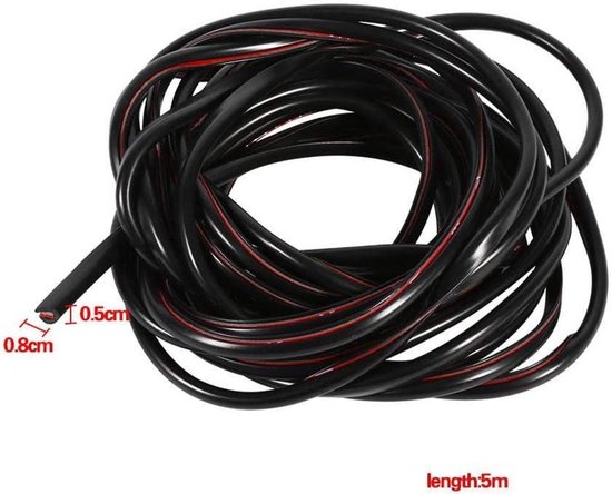 E-Ambar - Rubberen Autodeur Beschermband - 5 meter - Krasbestendige ...