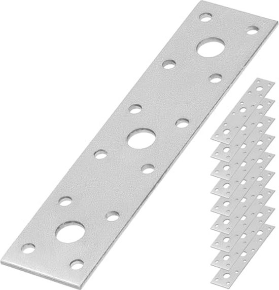 Set van 9 platte verbinders voor houten constructies - 150 mm x 35 mm ...